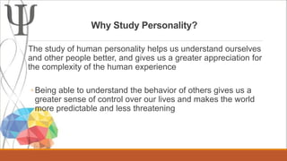 1 personality and the scientific outlook | PPTX