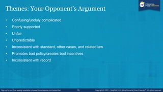 Structure and Organization (Series: Persuasive Brief Writing) | PPT