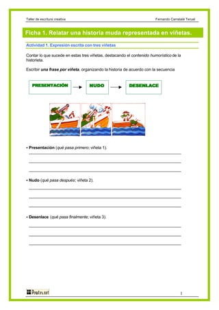 1 p escritura creativa_ficha_1 | PDF