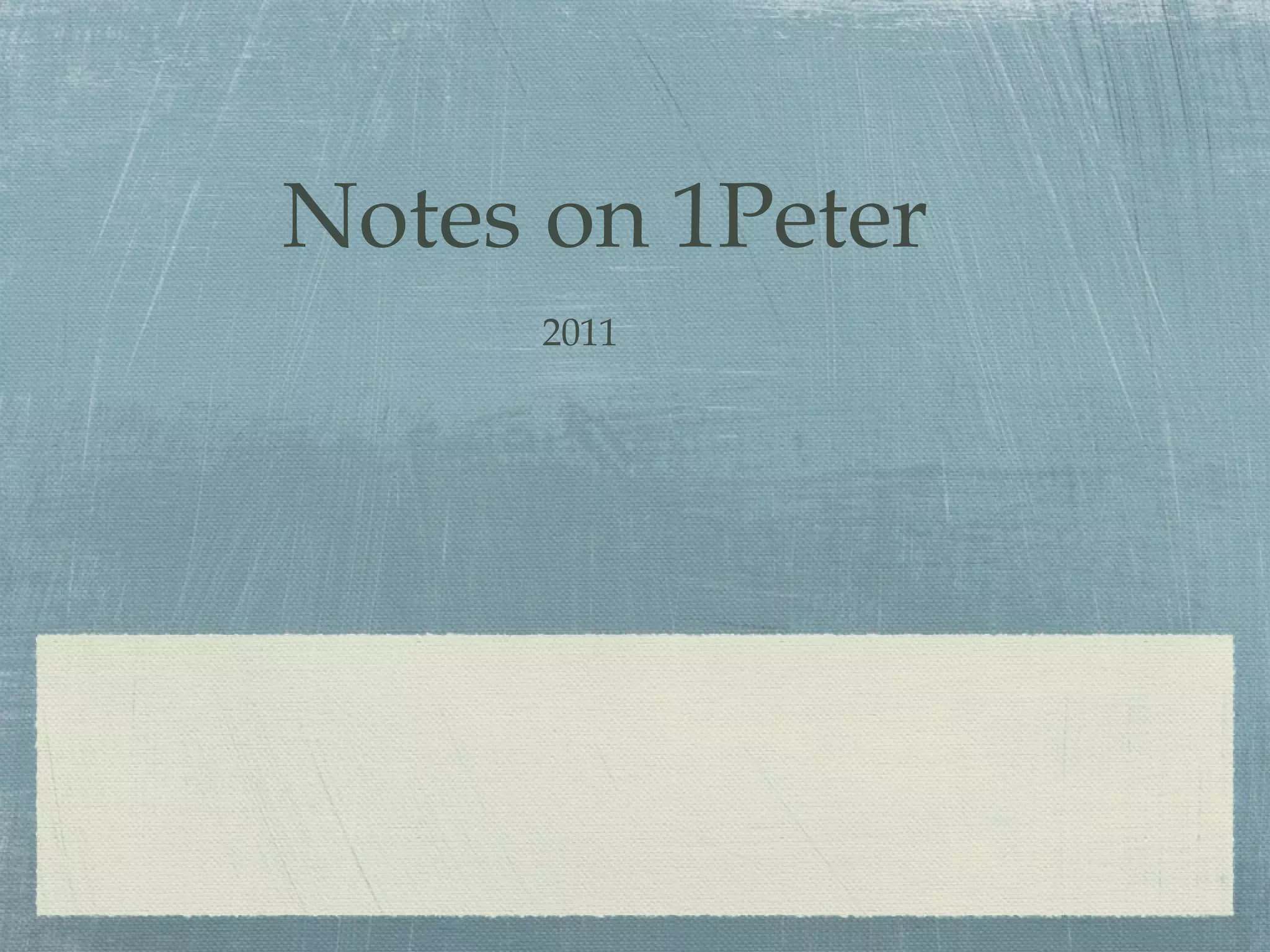 1 peter | PPT