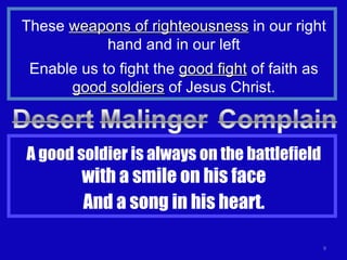God's view of a good soldier | PPT