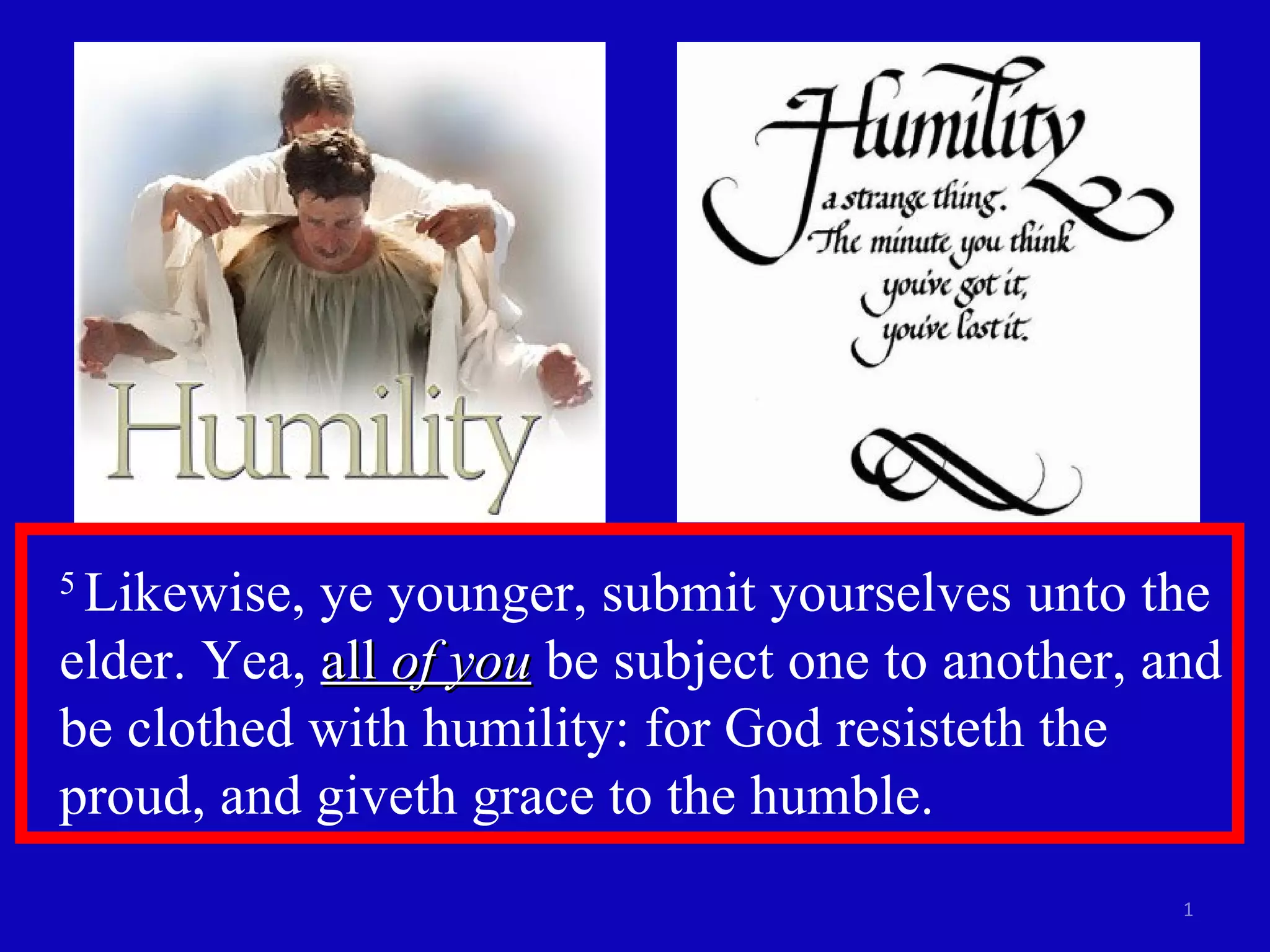 Be clothed with Humility | PPT
