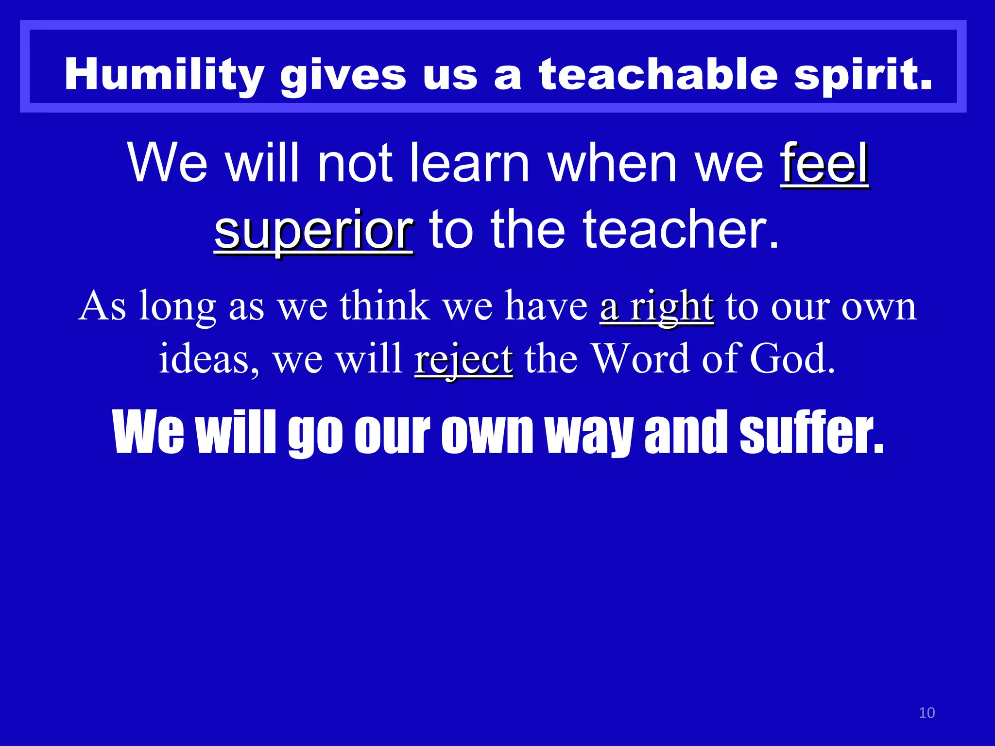 Be clothed with Humility | PPT