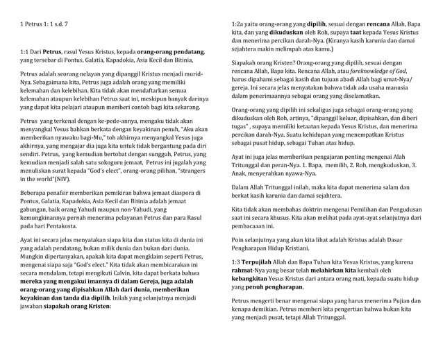 1 petrus 1 by jerol | PDF