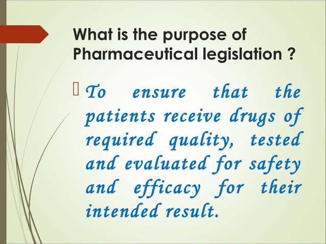 1 pharmaceutical legislation in india | PPT | Substance Abuse ...