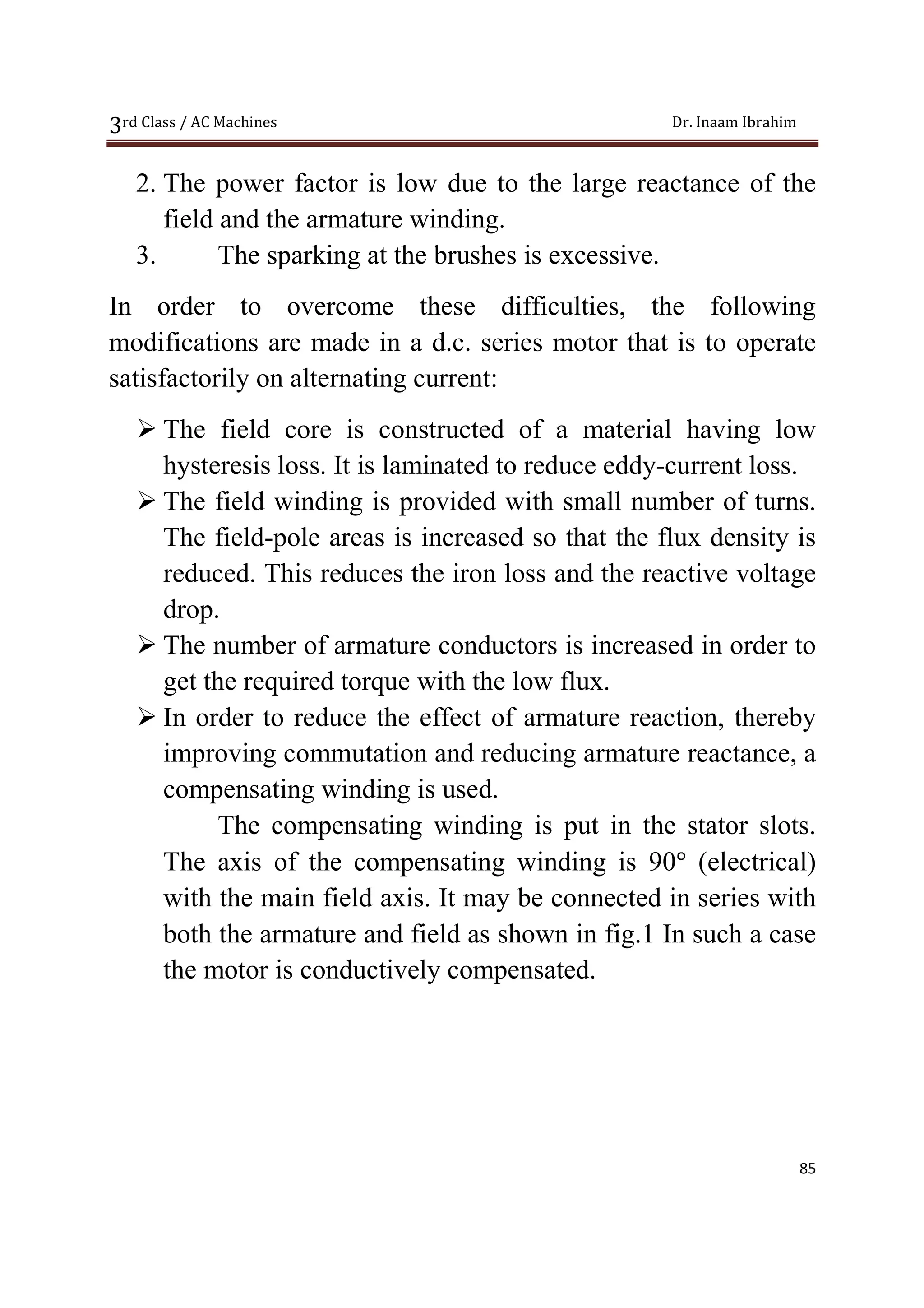 single phase machine | PDF