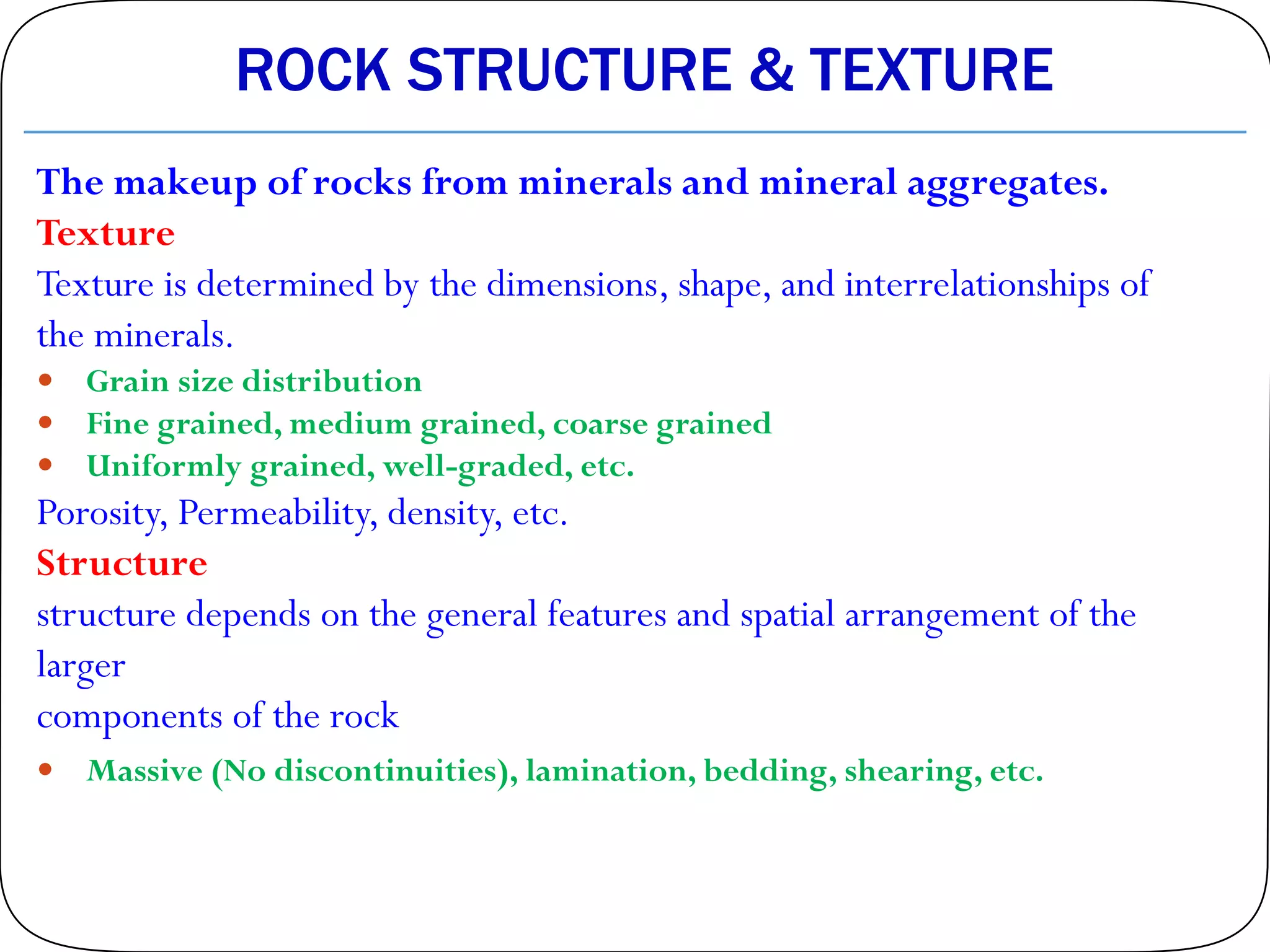 physical properties of rocks | PDF
