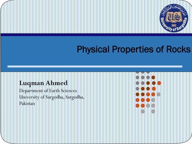 physical properties of rocks | PDF | Geology | Science