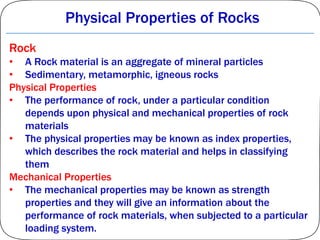 physical properties of rocks | PDF | Geology | Science