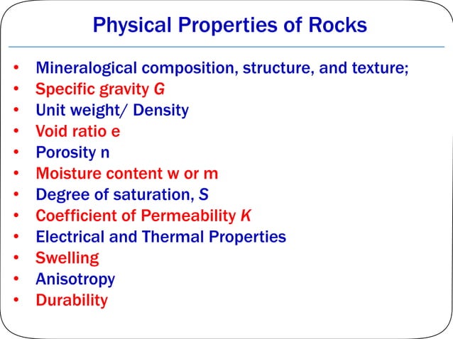 physical properties of rocks | PDF | Geology | Science