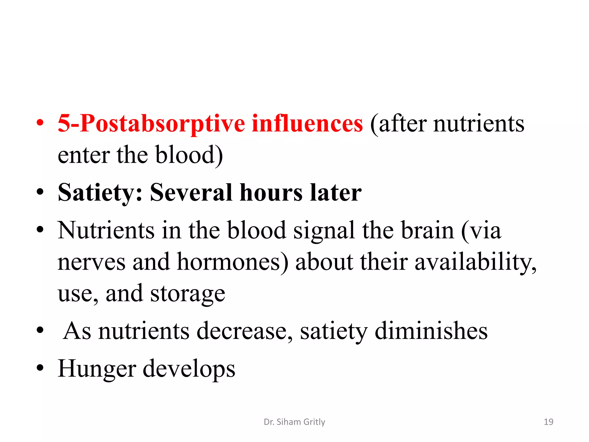 1 physiology of feedimg, appetite & hunger | PPTX