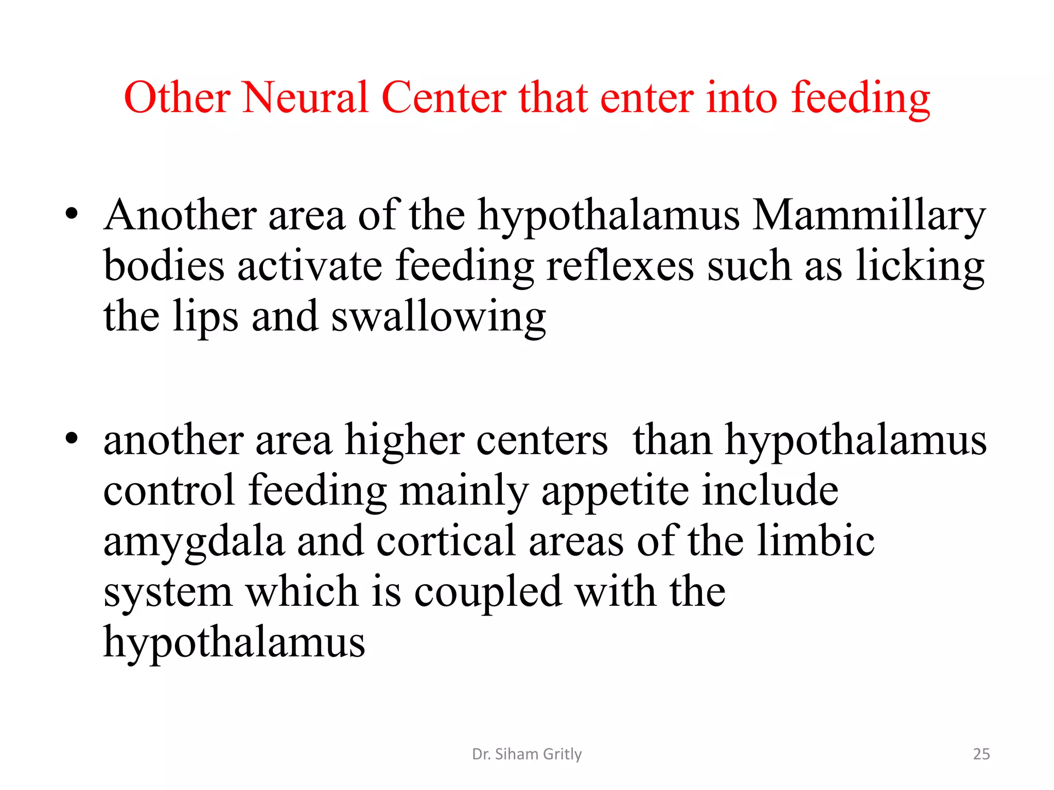 1 physiology of feedimg, appetite & hunger | PPTX