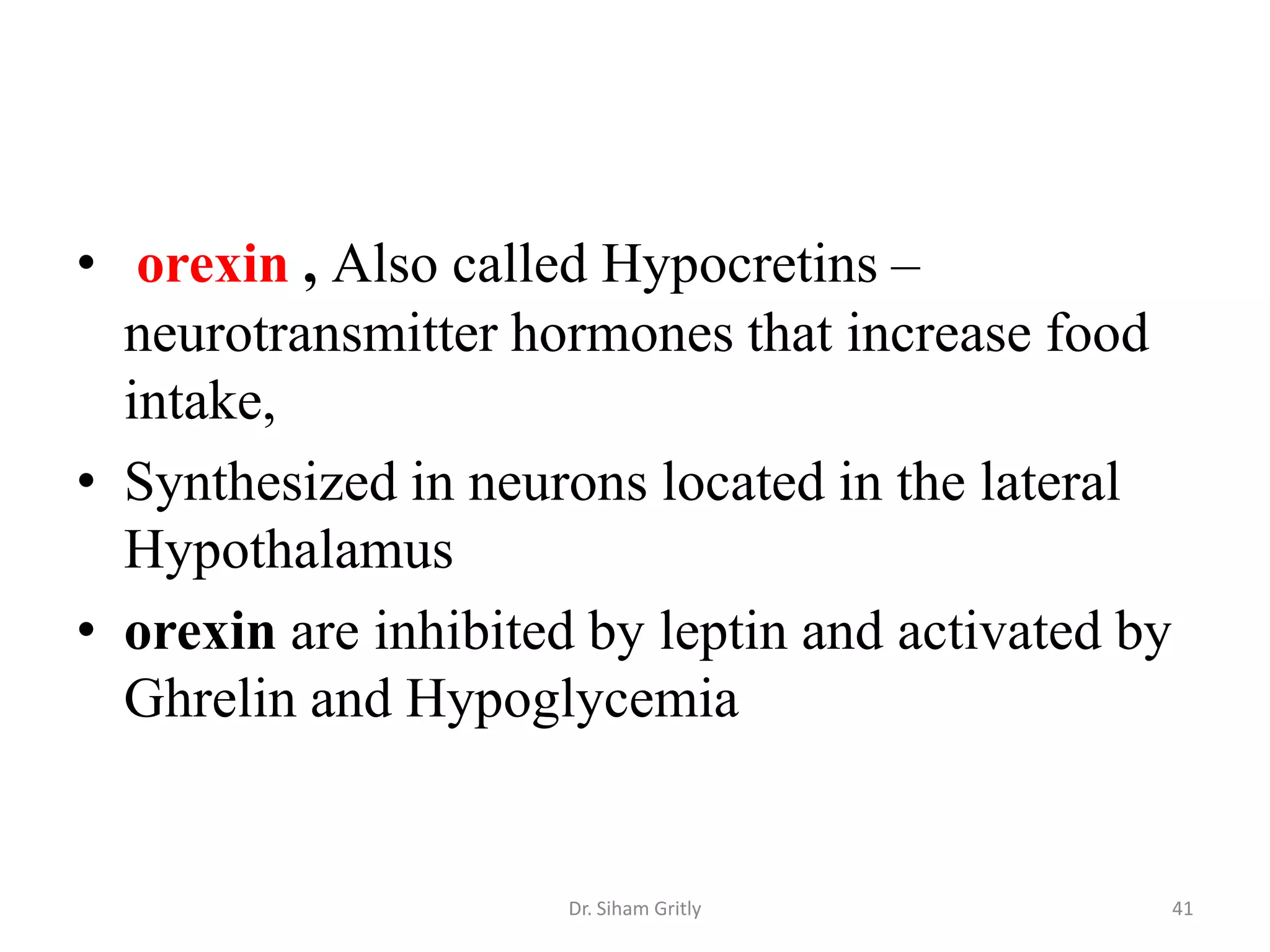 1 physiology of feedimg, appetite & hunger | PPTX
