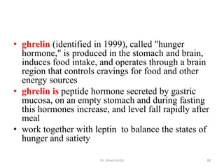 1 physiology of feedimg, appetite & hunger | PPTX