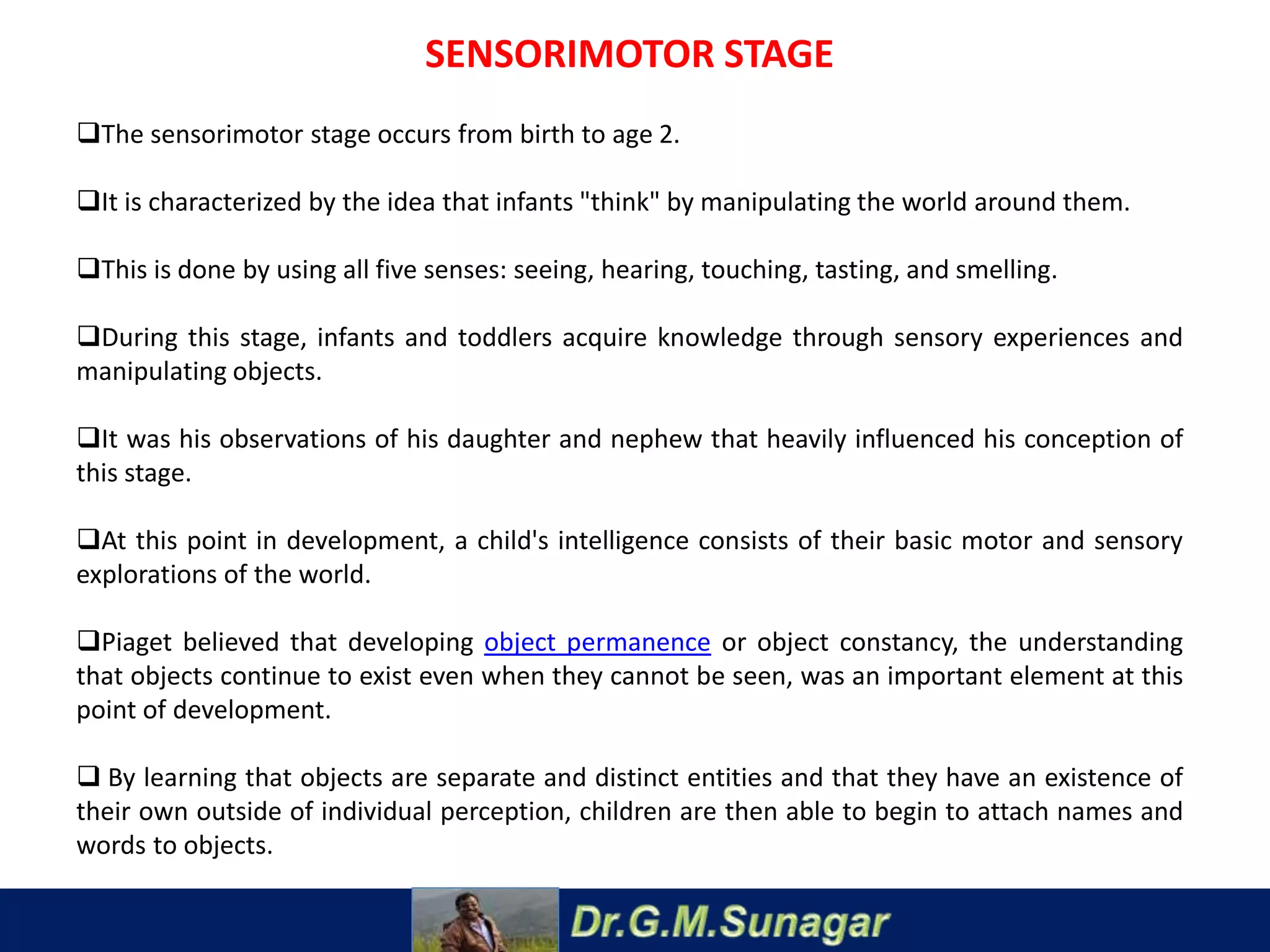 Piaget's theory of cognitive development | PPTX