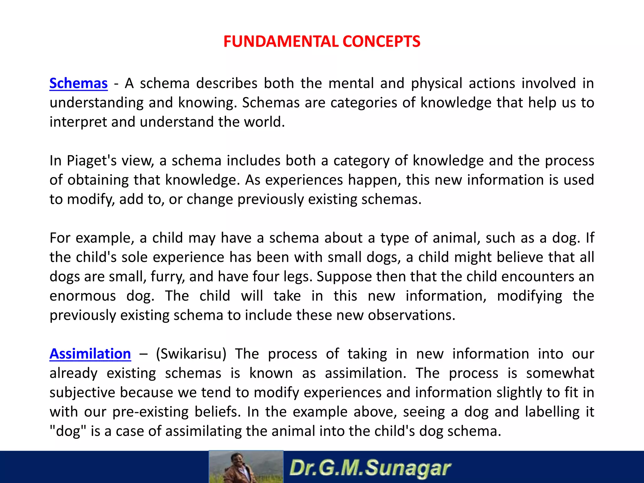 Piaget's theory of cognitive development | PPTX