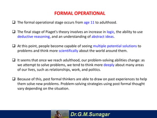 Piaget's theory of cognitive development | PPTX | Daycare and Pre ...