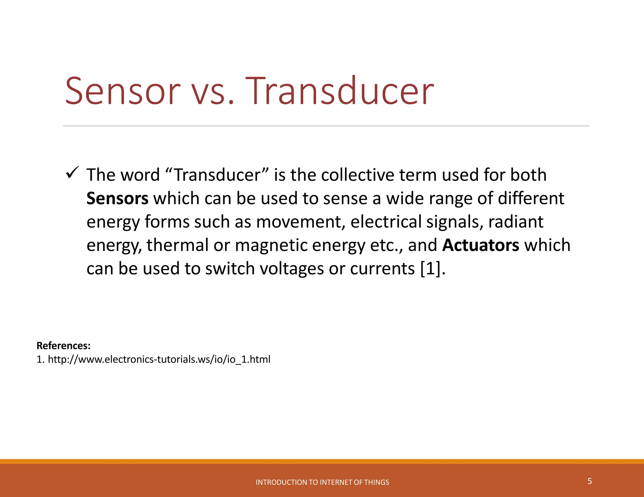 Internet Of Things Sensors And Actuator Pptx Internet Of Things Internet