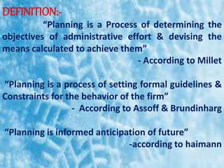 Planning AND Organization ppt | PPTX