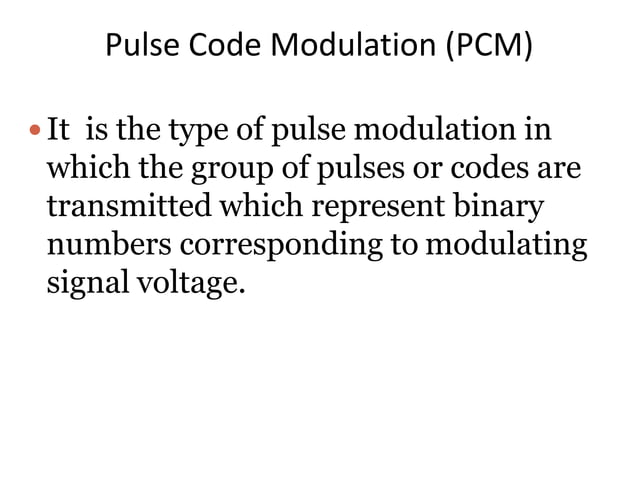 Pulse modulation, Pulse Amplitude (PAM), Pulse Width (PWM/PLM/PDM ...