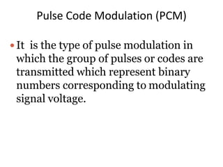 Pulse modulation, Pulse Amplitude (PAM), Pulse Width (PWM/PLM/PDM ...