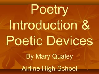1 poetic devices | PPT