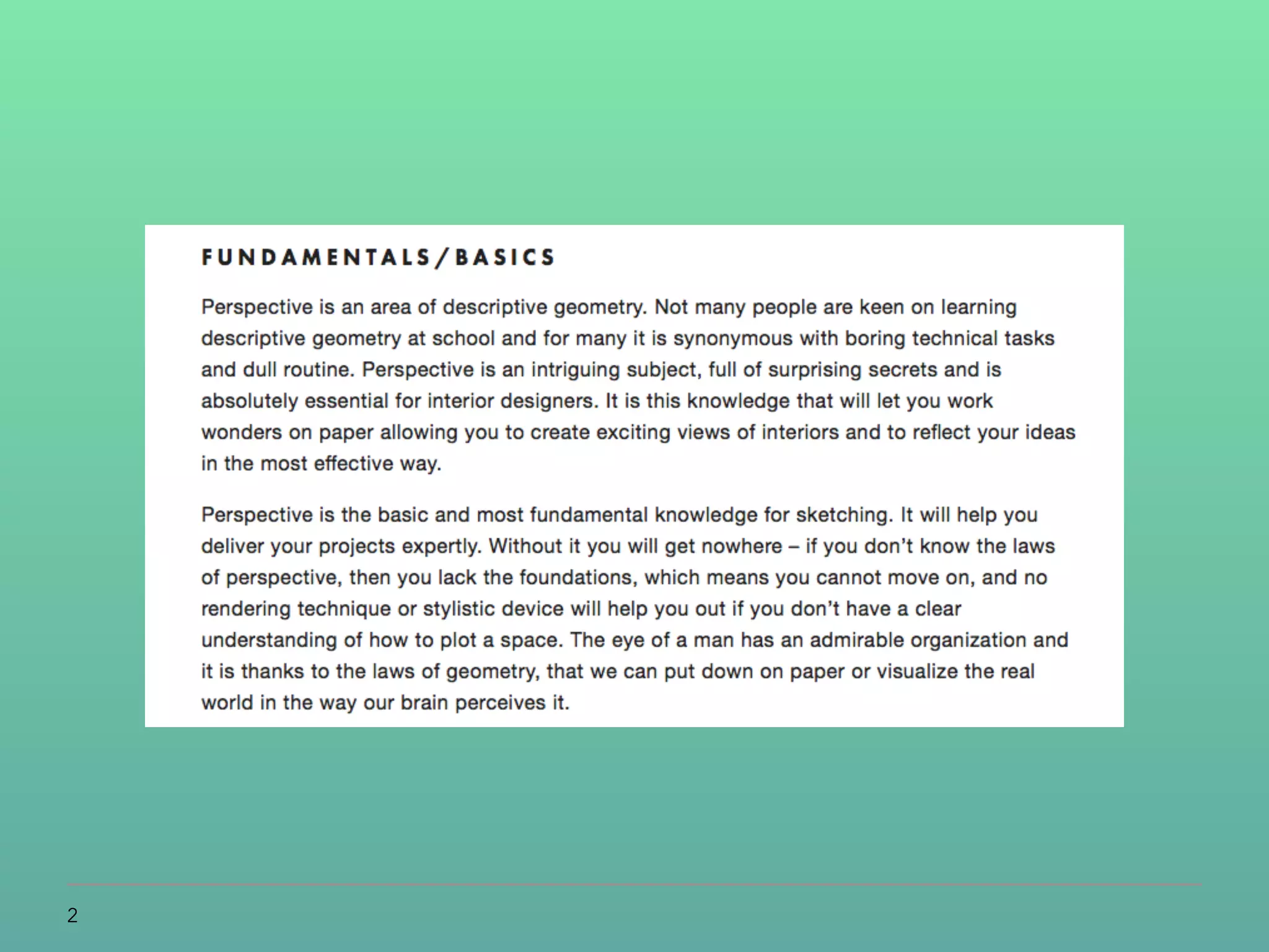 1 point perspective | PDF