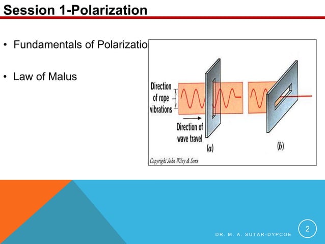Engineering physics polarization topic 1 | PPTX