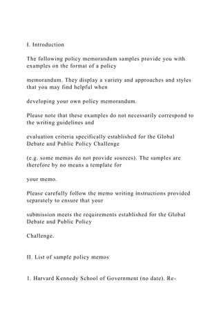 1 POLICY MEMORANDUM SAMPLES .docx