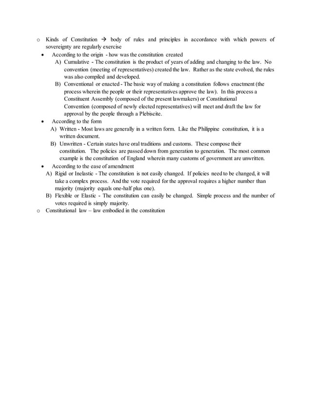 Political Science, State and Government, Constitution | DOCX ...