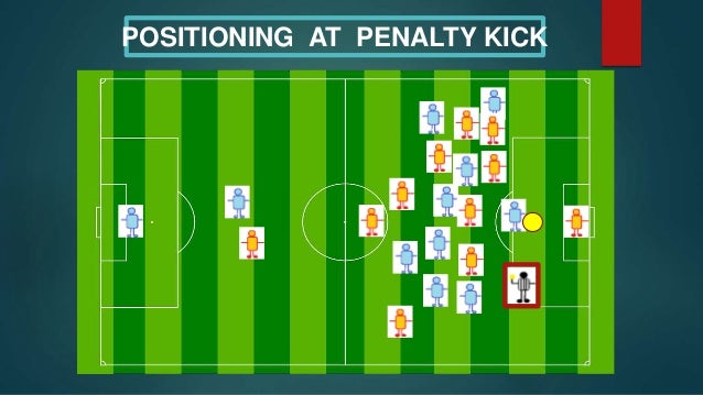Positioning of the referee during the football match