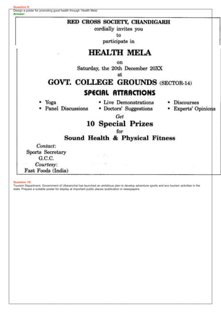 Poster Making - Grade 11 English CBSE | PDF