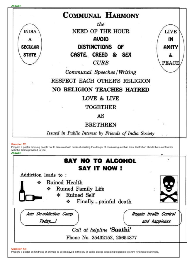 Poster Making - Grade 11 English CBSE | PDF