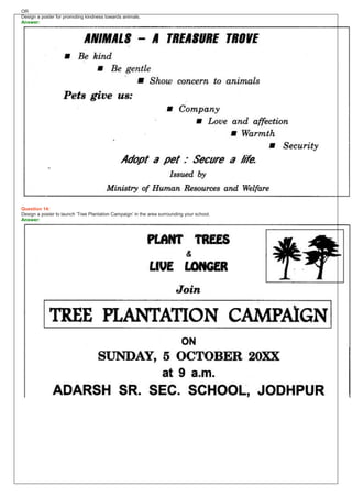 Poster Making - Grade 11 English CBSE | PDF