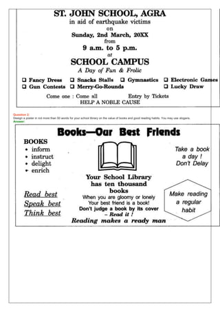 Poster Making Grade 11 English CBSE PDF