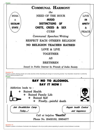 Poster Making - Grade 11 English CBSE | PDF