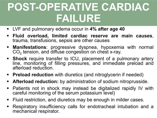 Post Operative Care & Complication | PPTX