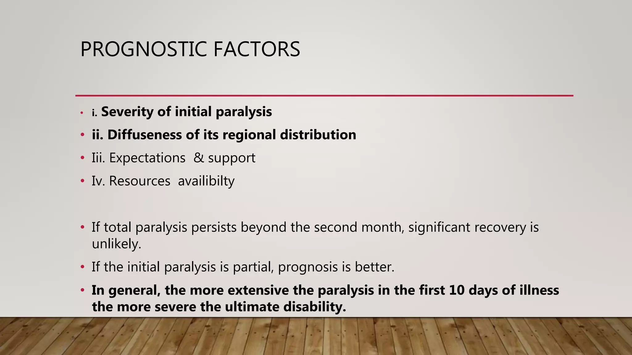 Post Polio Residual Palsy: Pathophysiology & Principles of Rx | PPTX