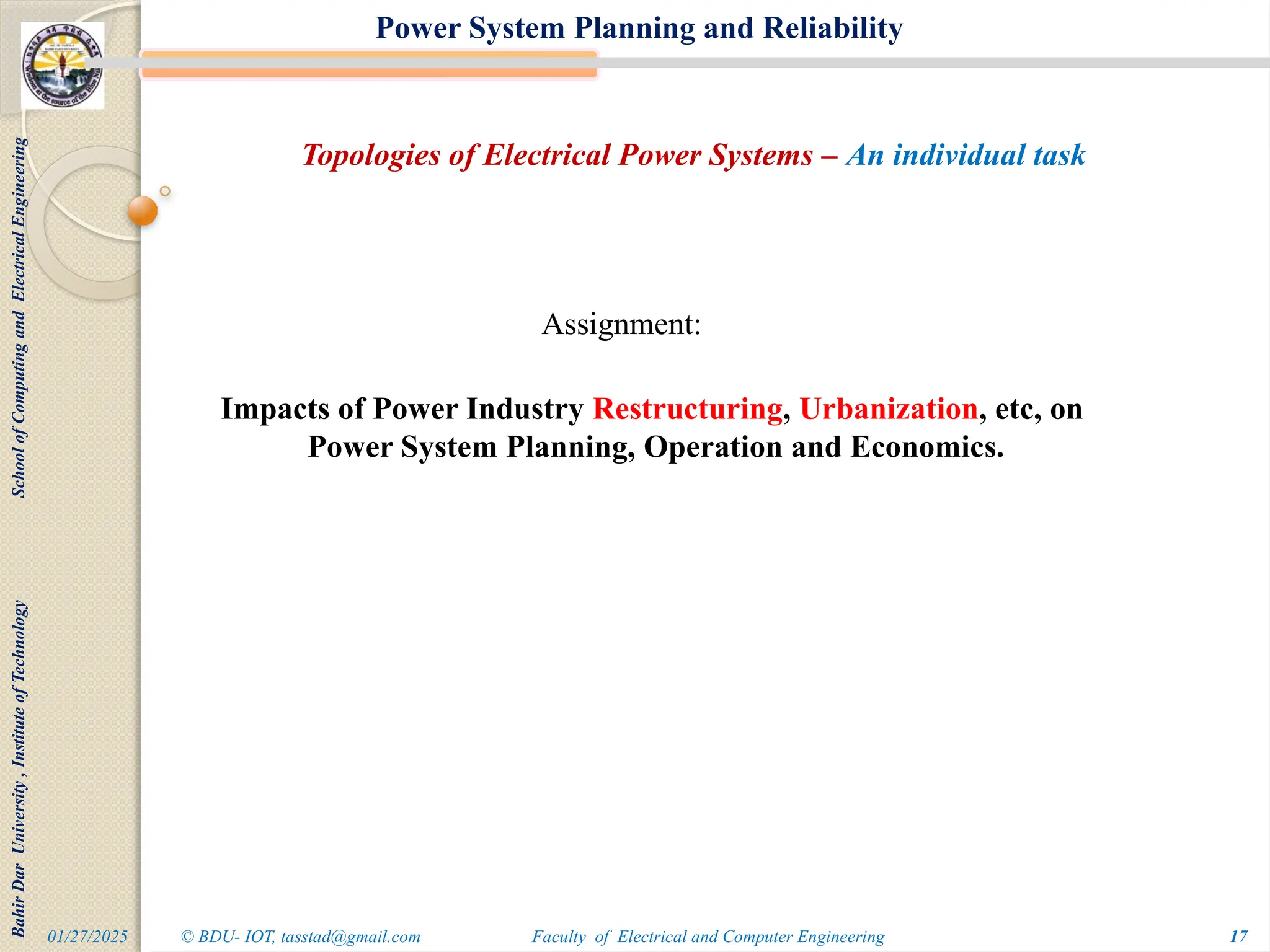 1 Power System Planning and Reliability ....pptx