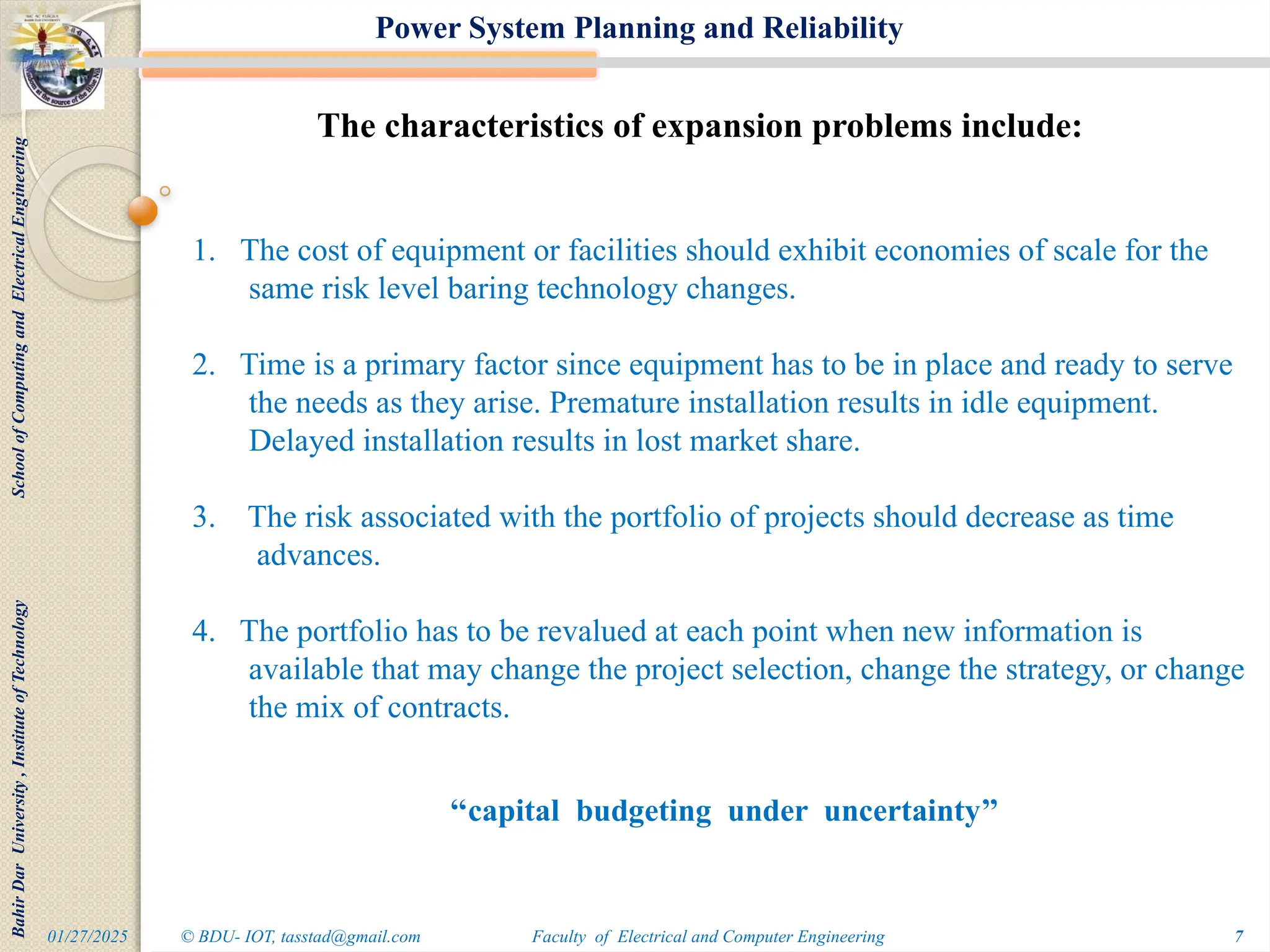 1 Power System Planning and Reliability ....pptx