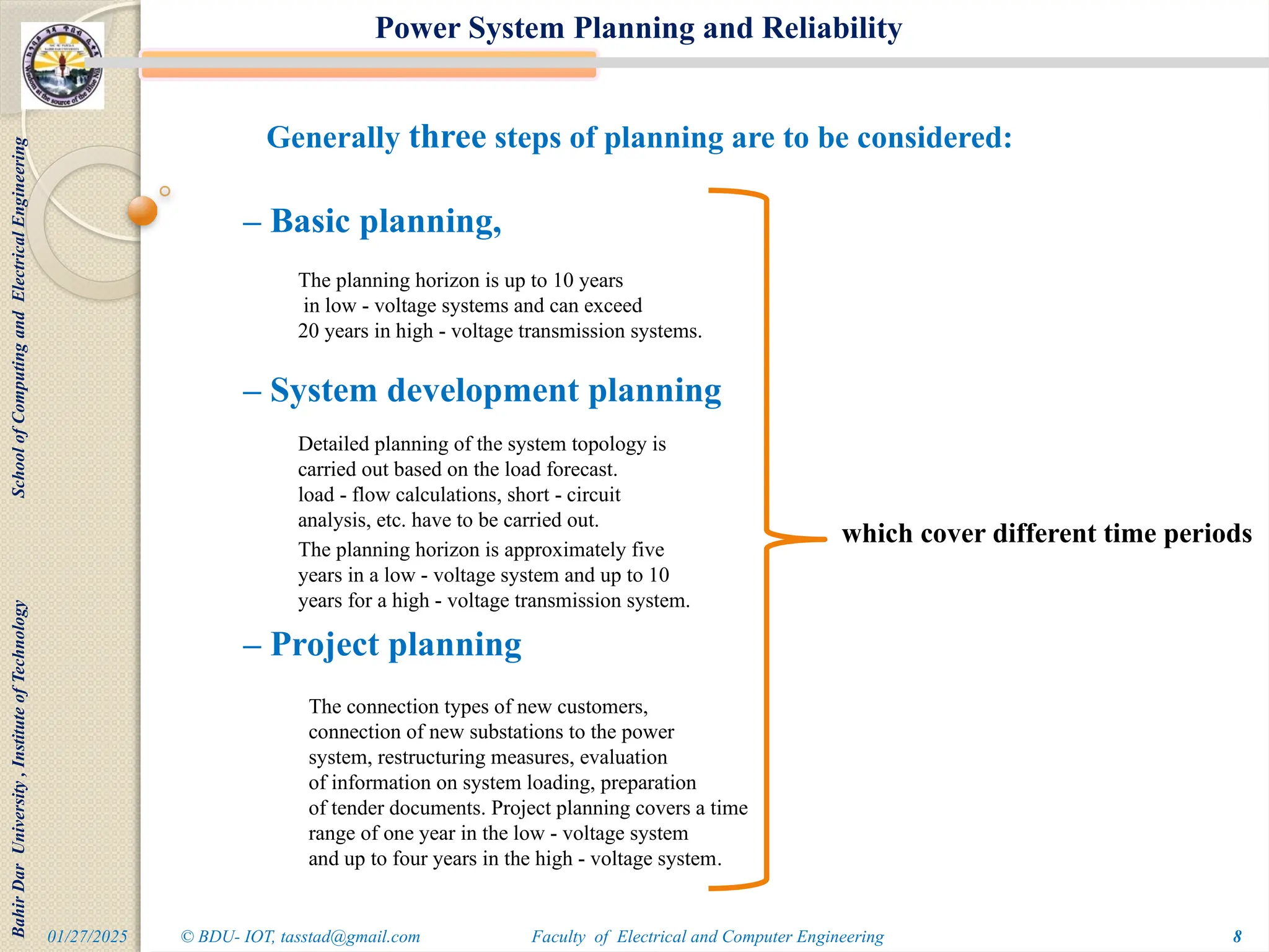 1 Power System Planning and Reliability ....pptx