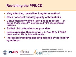 A lifesaving intervention: Postpartum Family Planning | PPT