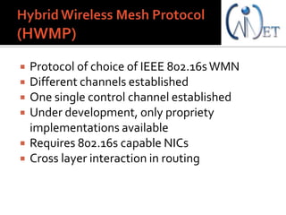 Wireless mesh networkk routing | PPT