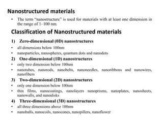 Synthesis and Classification of Nanostructured materials.pptx