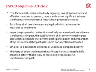 "Overview of Espoo and Aarhus conventions obligations in the nuclear ...