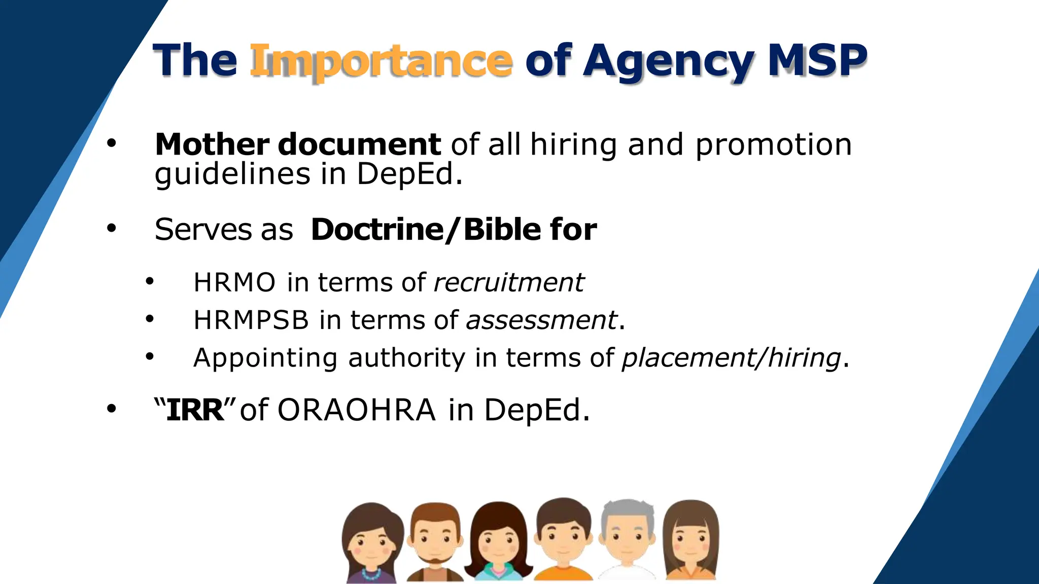 1_PPT Presentation - DepEd HR Strategic Framework, Agency MSP Roadmap ...