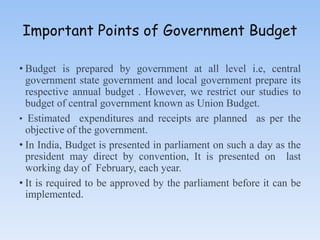 government budget | PPTX