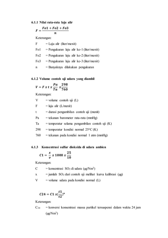 Laporan Laboratorium Lingkungan SO2 | DOCX