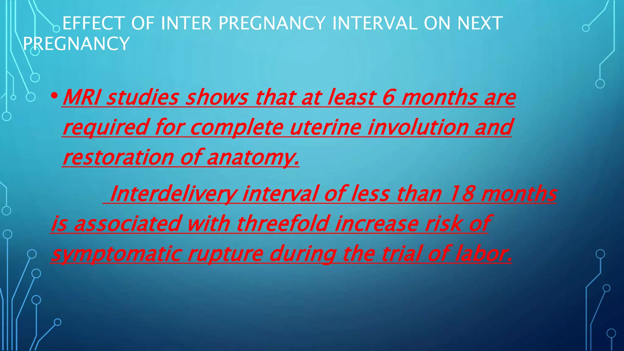 Pregnancy with previous cesarean section | PPTX
