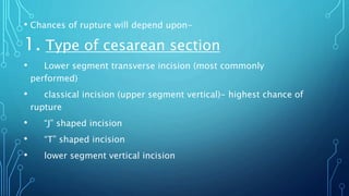 Pregnancy with previous cesarean section | PPTX